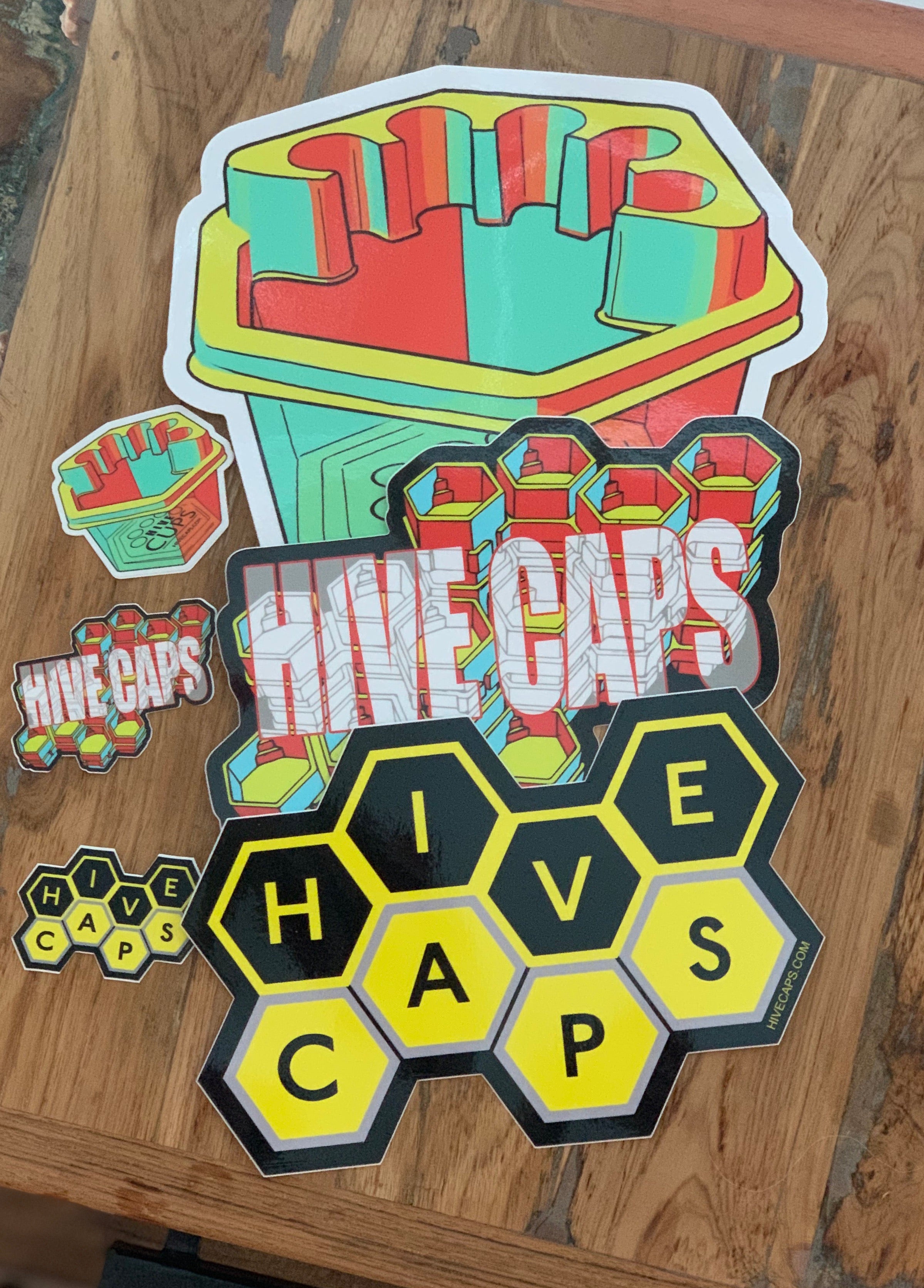 Large Sticker pack – Hive Caps